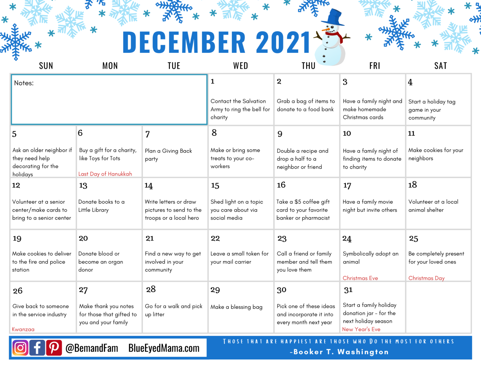 31 Days of Giving - Blue Eyed Mama | Family Recipes, Crafts ...